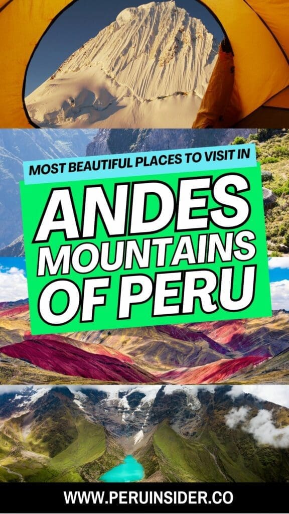 38 most beautiful places in the Andes Mountains Peru [with map!] | Peru ...